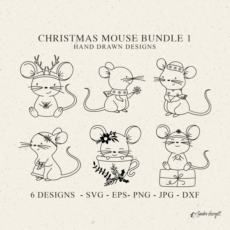 Christmas Mouse - Etsy