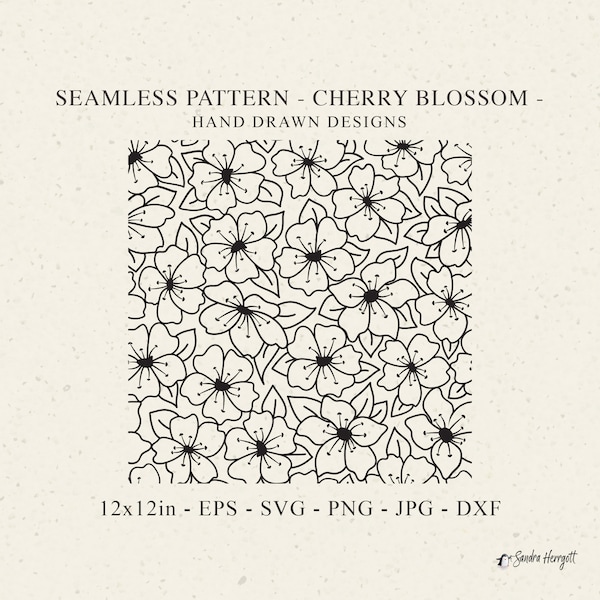 Floral Seamless Svg - Etsy