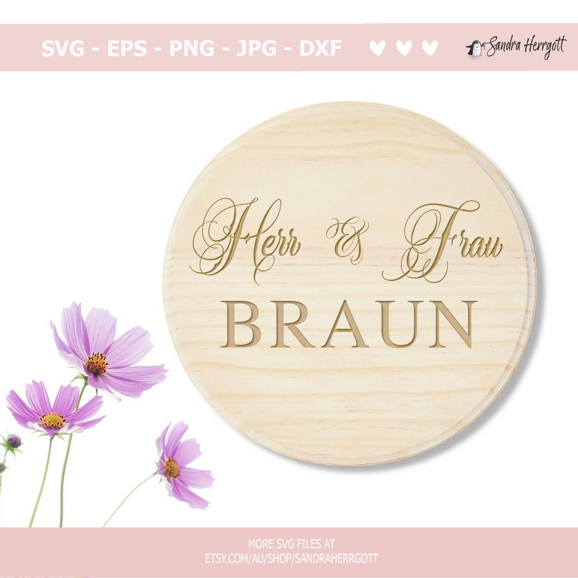 German Herr & Frau Plotter File Svg Dxf Eps Png Jpg Split | Etsy