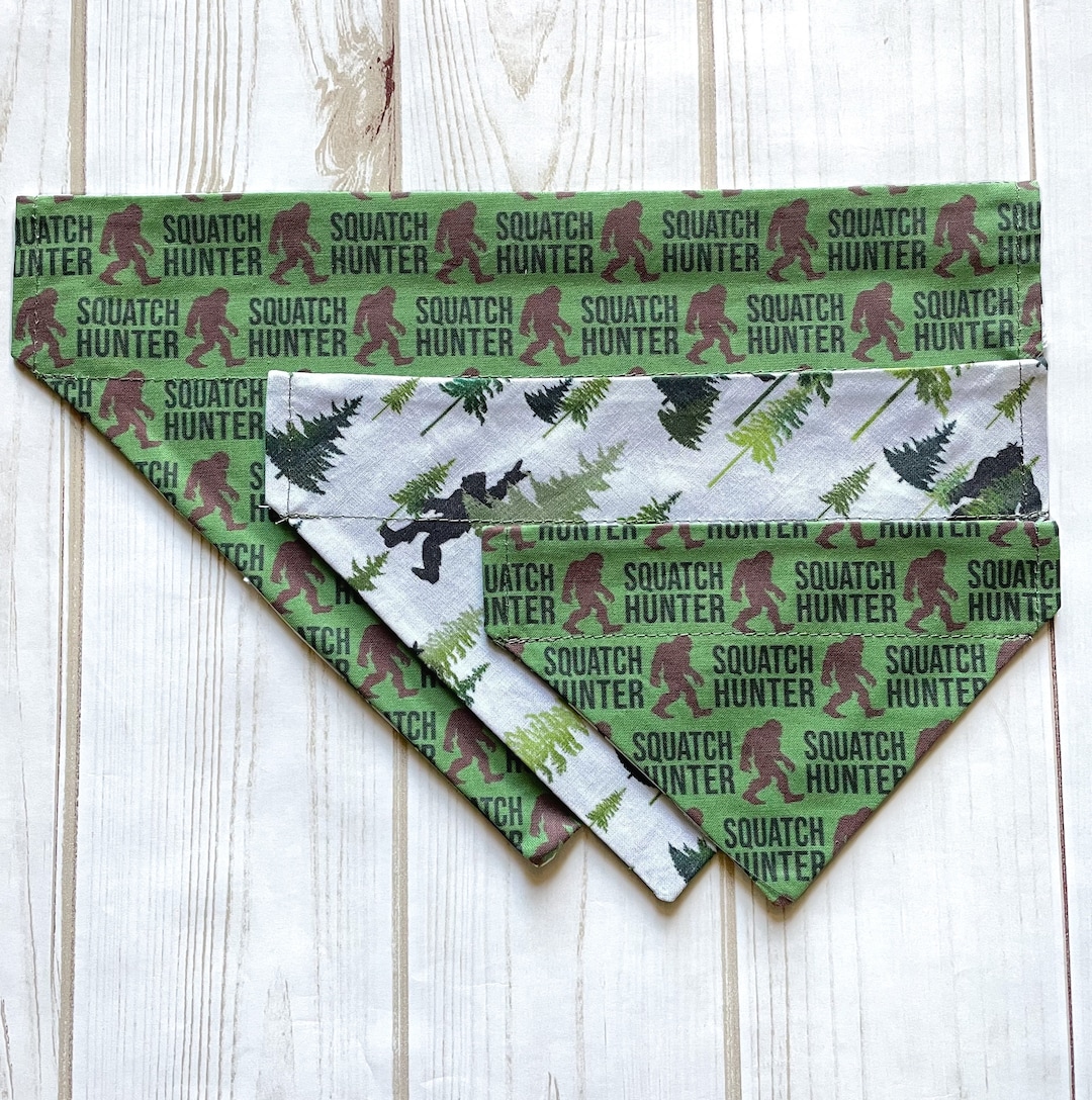 Sasquatch Dog Bandana, Bigfoot Dog Bandana, Funny Dog Bandana, Cute Dog ...