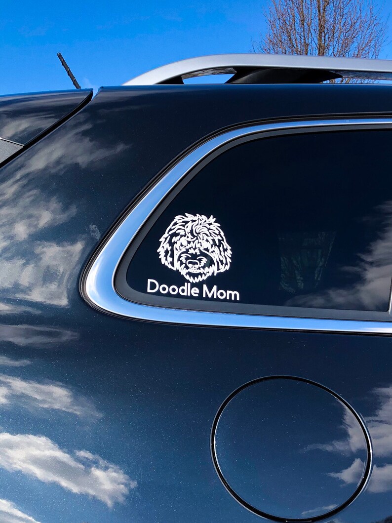 Doodle Mom Car Decal Doodle Mom Customized Doodle | Etsy