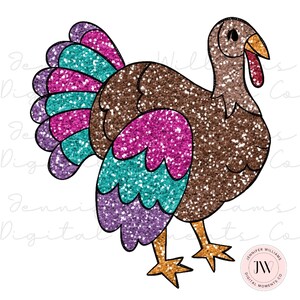 Turkey, Glitter, PNG, Sublimation, Digital Download, DTG - Etsy