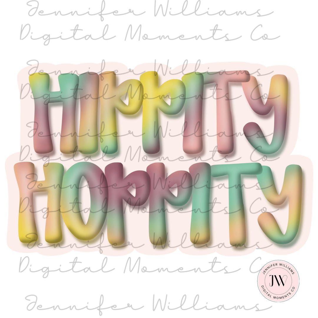 Hippity Hoppity, Easter, PNG, Digital Download, Sublimation, DTG - Etsy