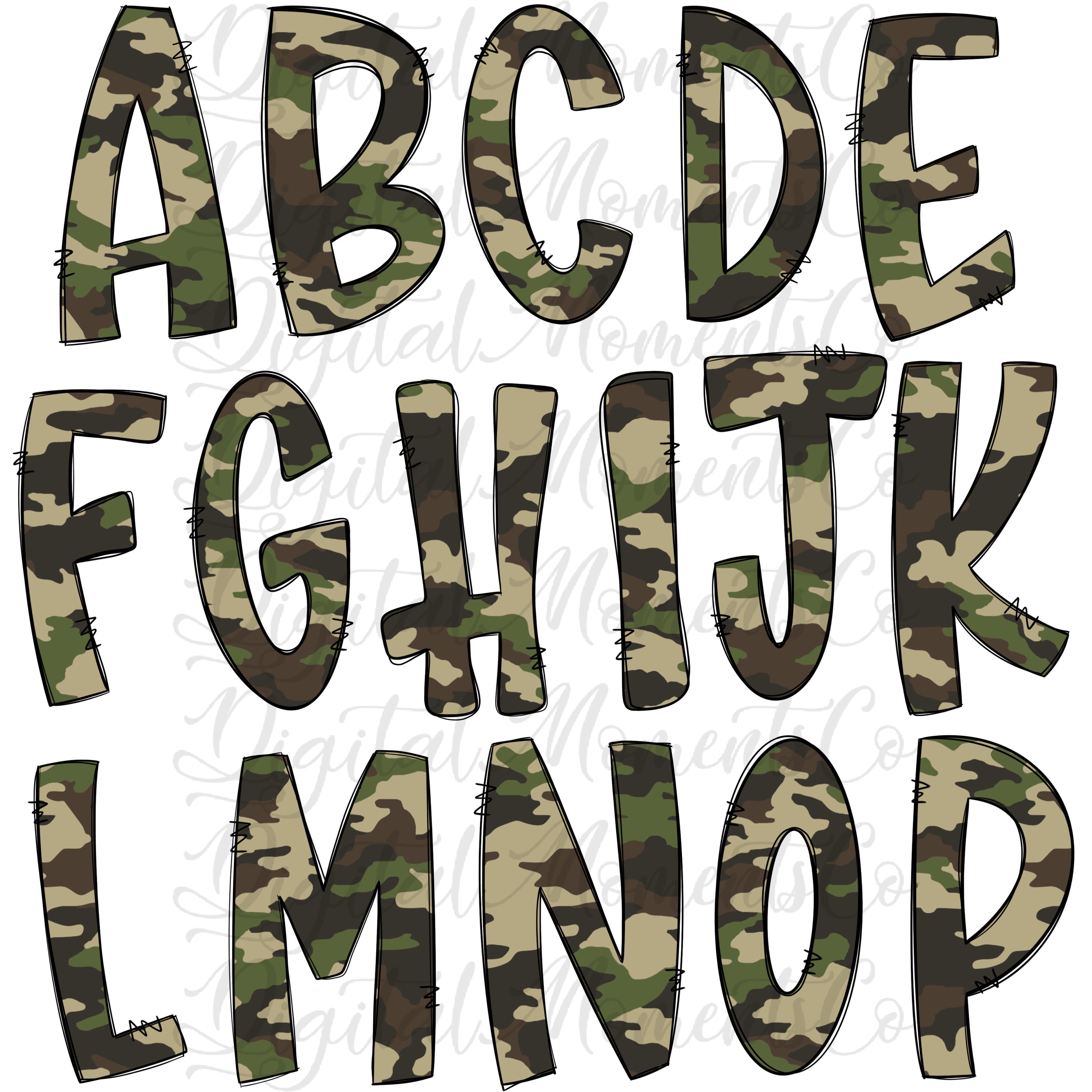 I Alphabet In Camo