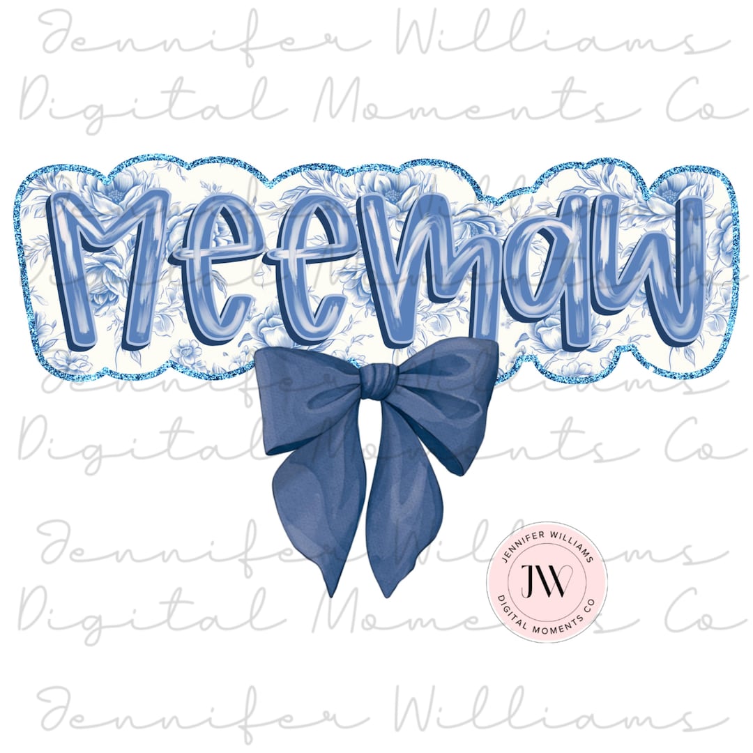 Meemaw, Chinoiserie, Coquette, PNG, Digital Download, Sublimation, DTG ...