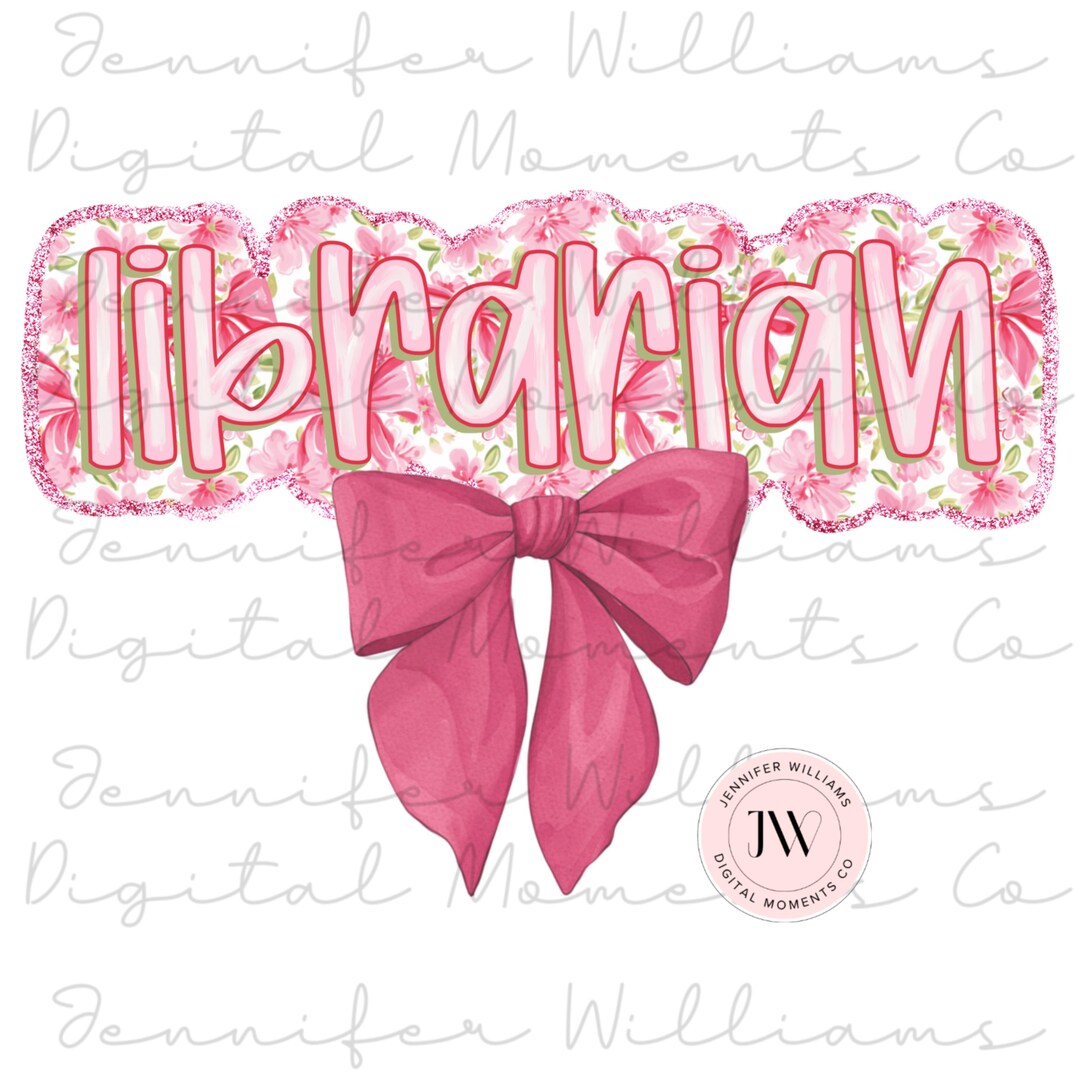 Librarian, Coquette, Digital Download, PNG, Sublimation, DTG - Etsy
