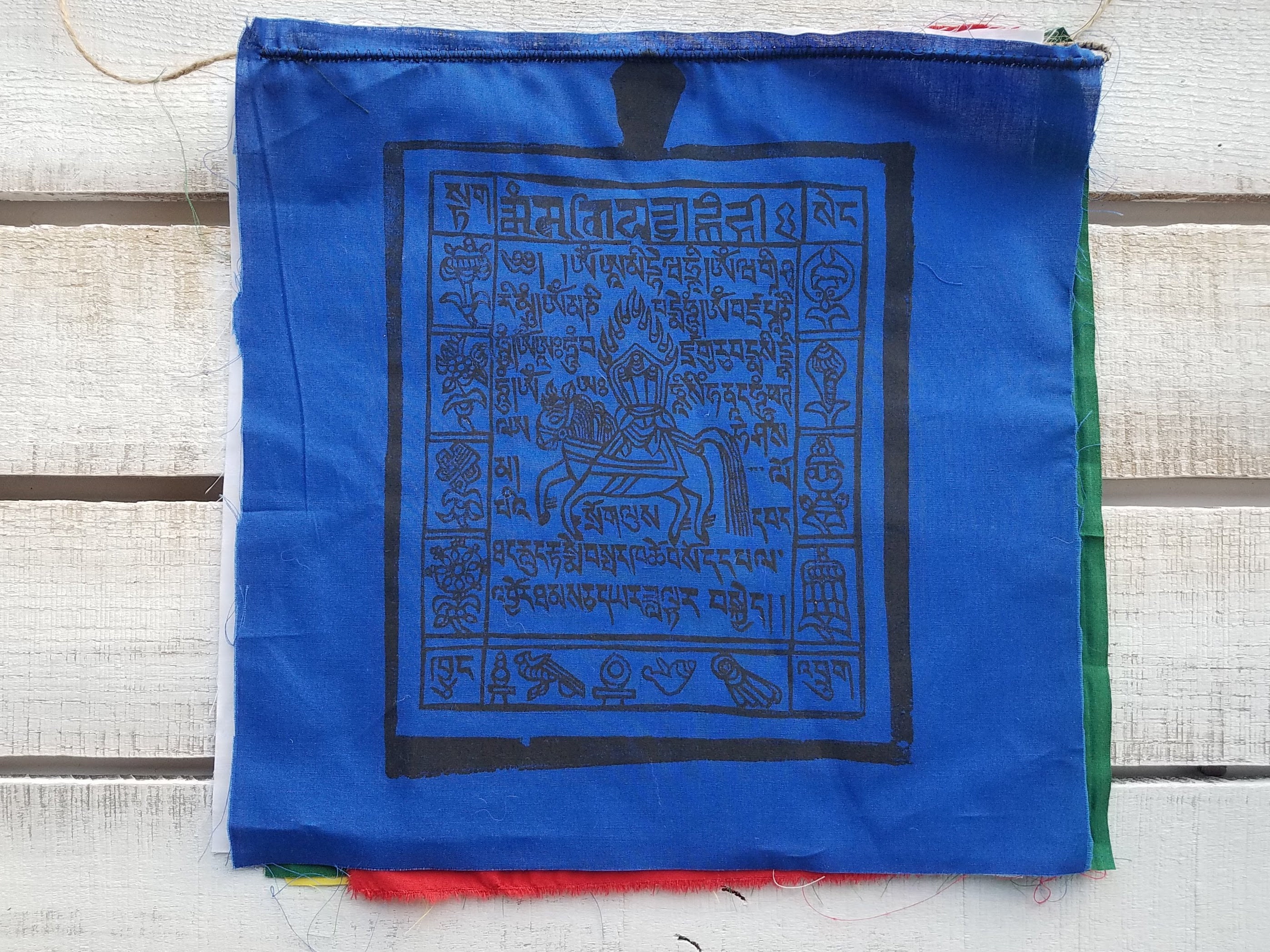 Tibetan Prayer Flags - Windhorse Flags - Traditional Woodblock Print ...