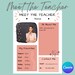 Editable Canva Template L Meet the Teacher Template L Back to School L ...