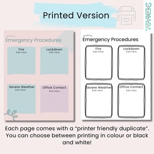 Editable Sub Binder & Emergency Sub Plans Template | Canva Teacher Sick ...
