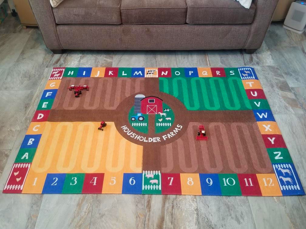Kids Farm Play Rug - Etsy