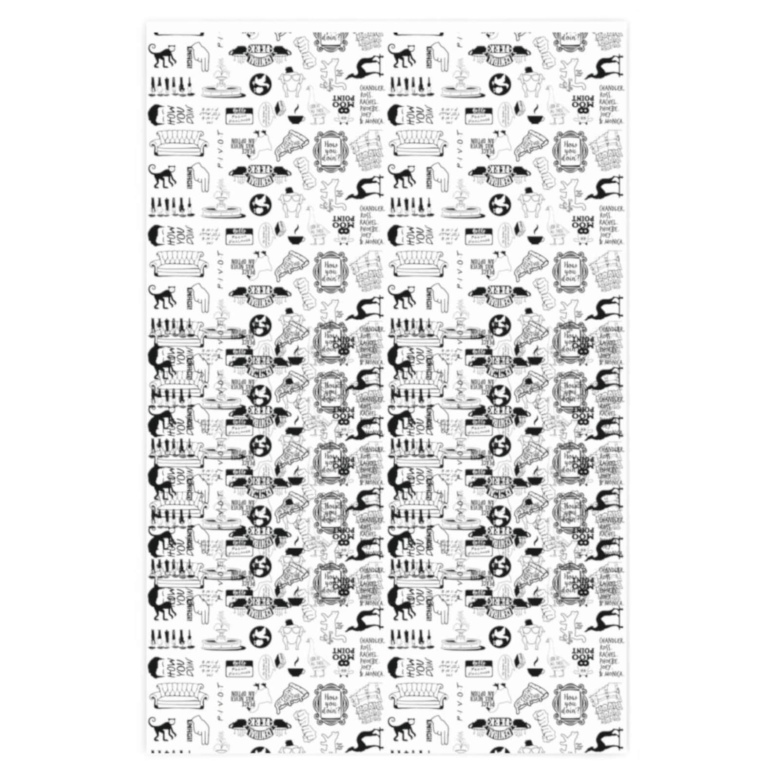 FRIENDS TV Show Themed Wrapping Paper - Etsy UK