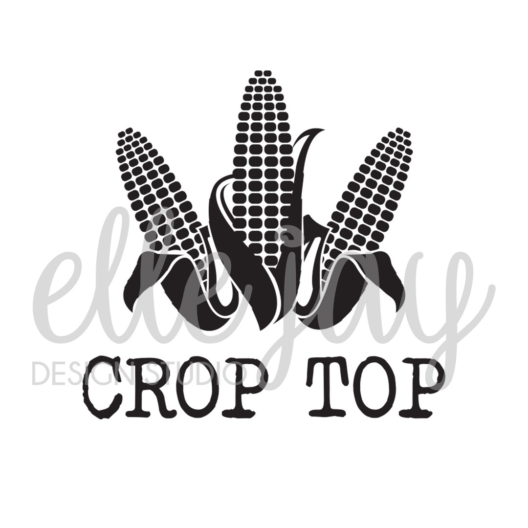 Crop Top Maïs Vector SVG DXF PDF-bestanden - Etsy Nederland