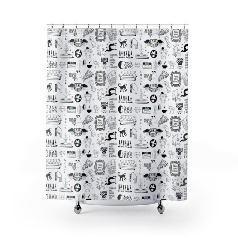 FRIENDS TV Show Themed Shower Curtain - Etsy