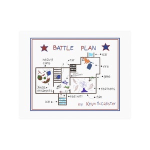 Home Alone Mccallister Security Kevin's Battle Plan Map Satin Poster - Etsy