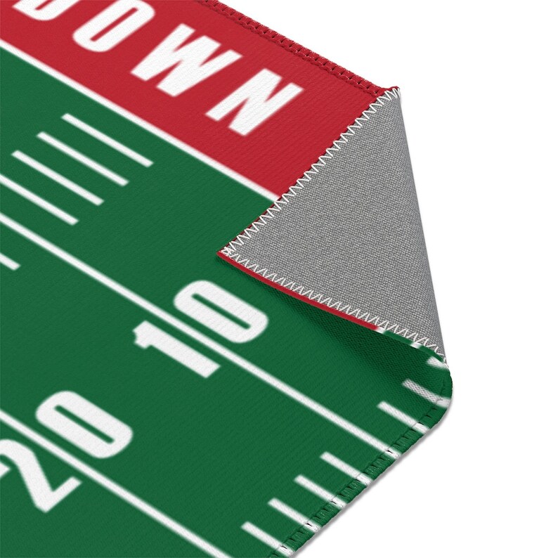 Custom Name and Color Football Field Area Rug | Etsy