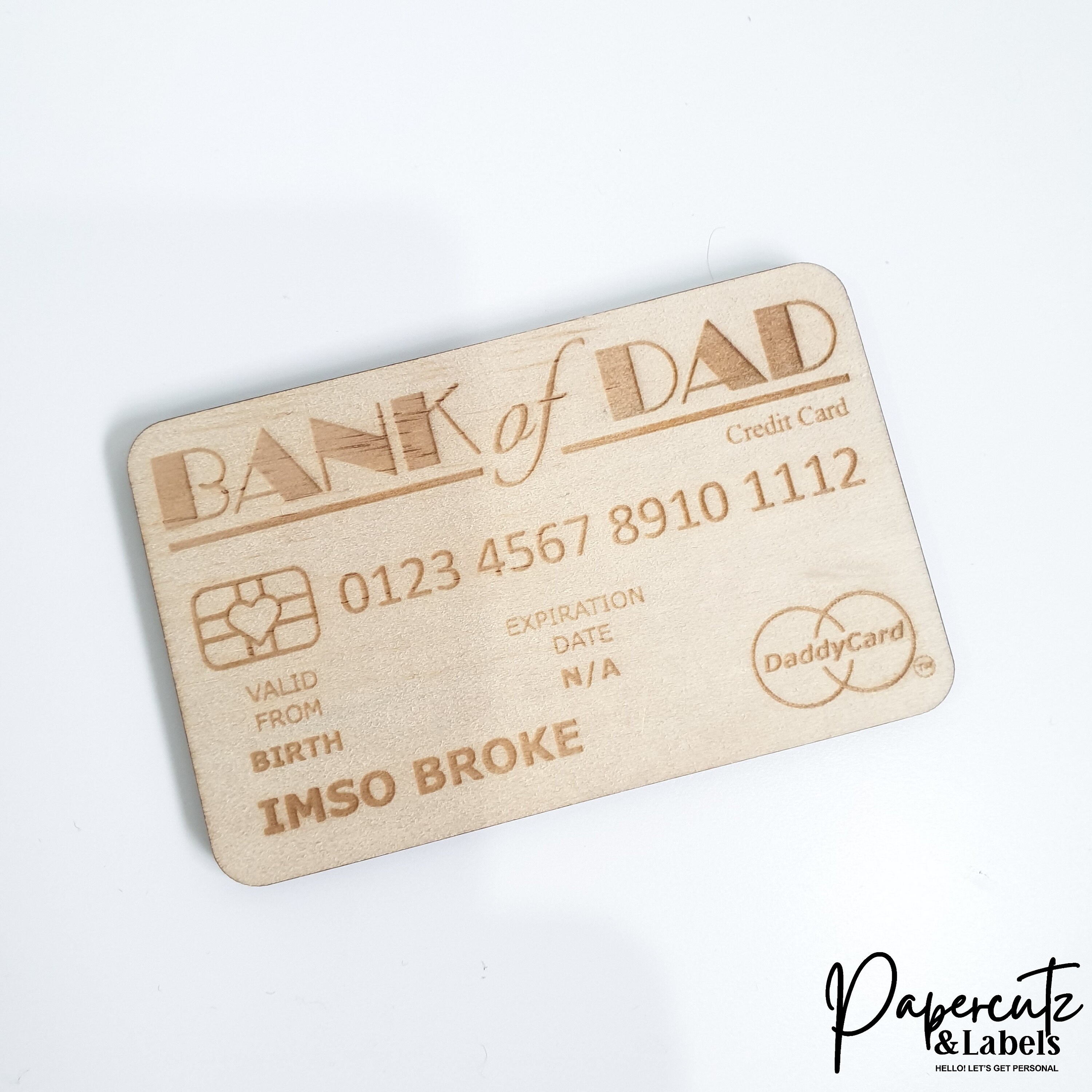 Father's Day Gift Bank of Dad Credit Card Gift for Him - Etsy Australia