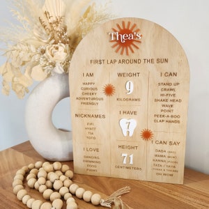 Personalised Wooden Arch Milestone Board Milestone Display - Etsy