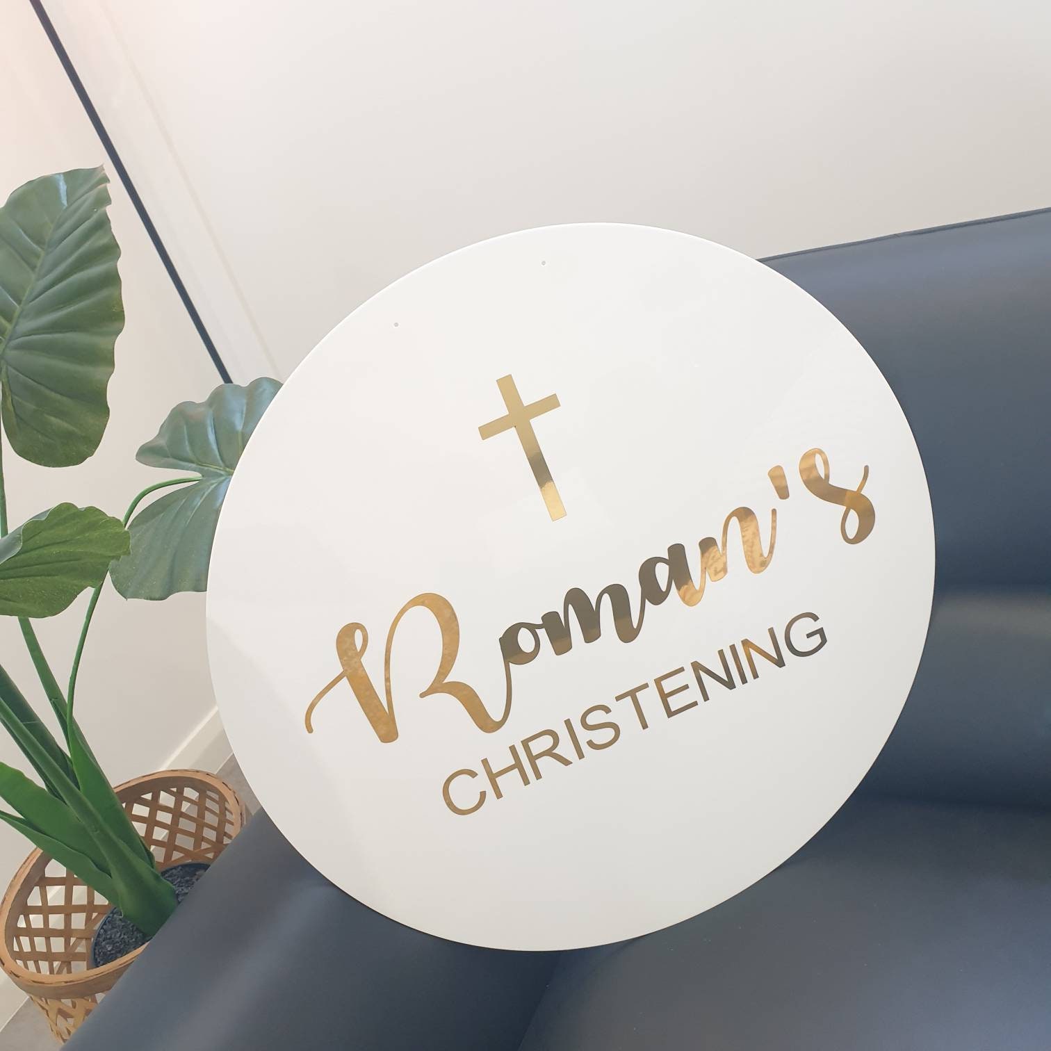 Personalised 60CM Round Acrylic Timber Circle Sign for - Etsy Australia