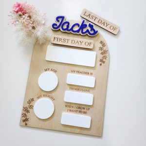 Personalised My First Day Board, Back to School Sign, My Last Day, Back ...