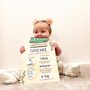 Personalised My First Day Board, Back to School Sign, My Last Day, Back ...