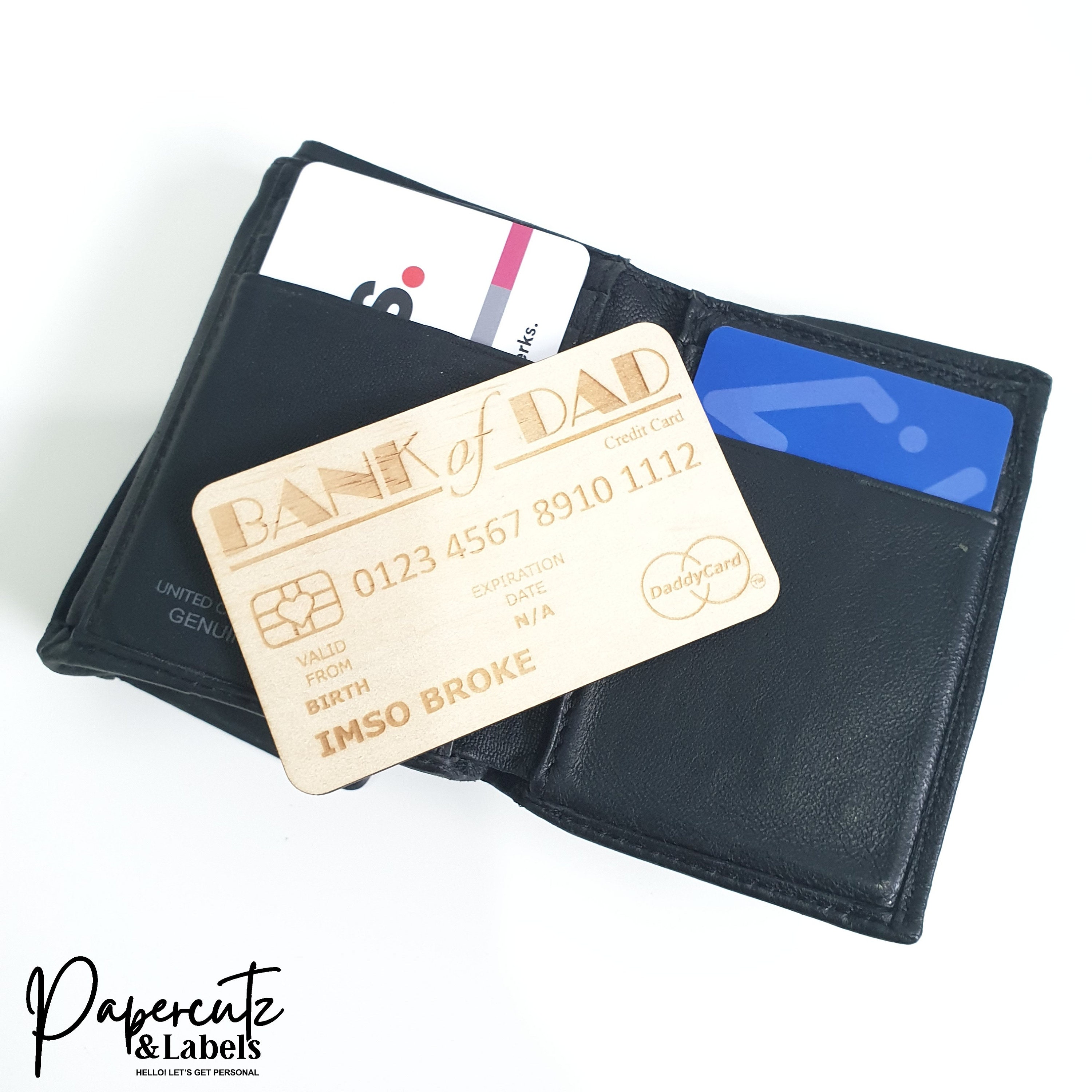 Father's Day Gift Bank of Dad Credit Card Gift for Him - Etsy Australia