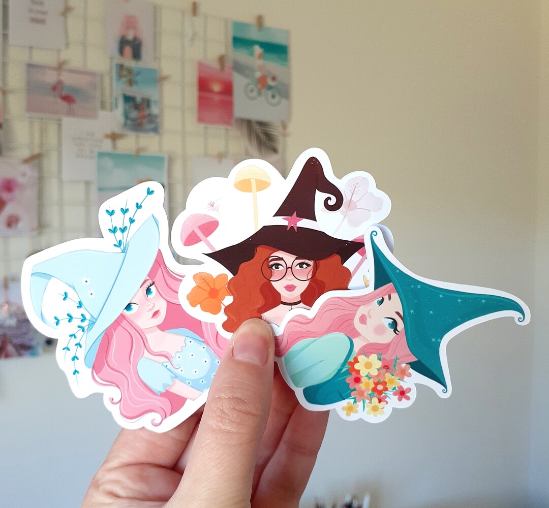 Witch Sticker Pack Witch Hat Witchcraft Witchy Gifts - Etsy