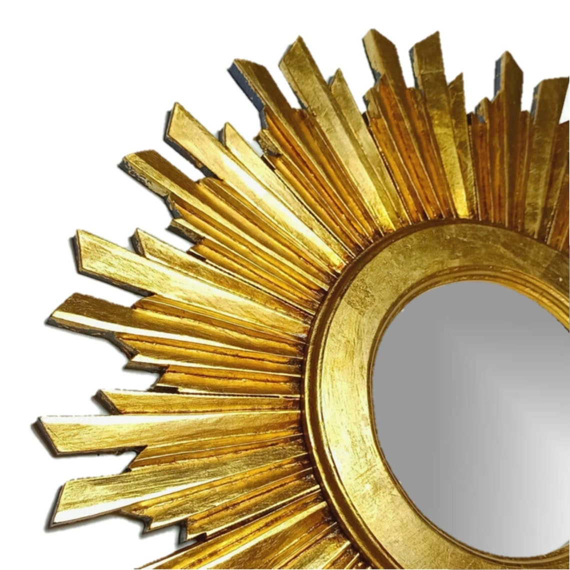Decorative Mirror-peruvian Mirror "SUNBURST STAR" - Diameter 28 "x28 ...