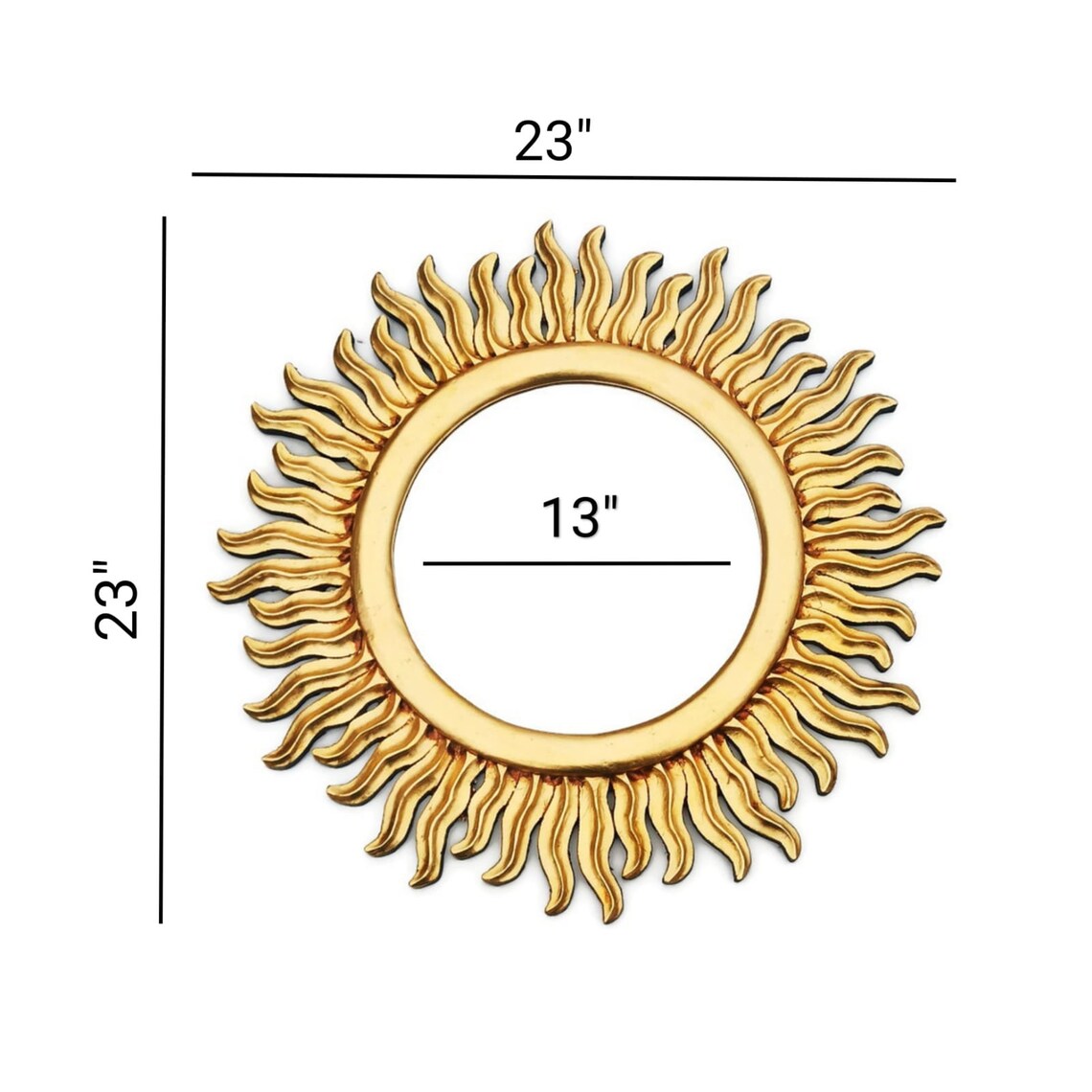 Peruvian Mirror - "MODERN SUNBURST" Peruvian Wall Mirror - Bathroom ...