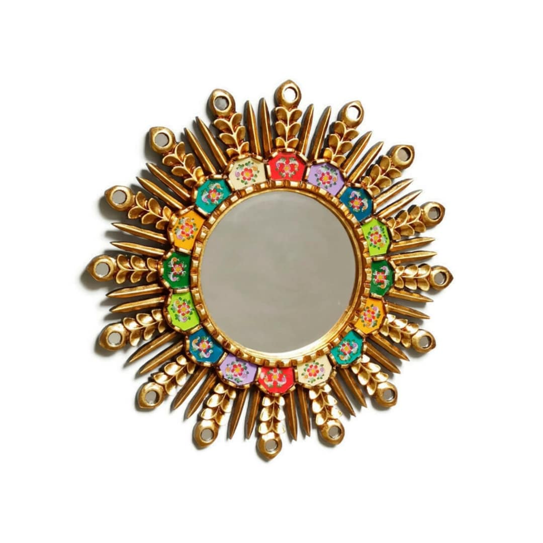 Peruvian Mirror - "CARNAVAL ANDINO" Peruvian Wall Mirror - Bathroom ...