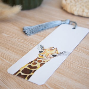 Baby Giraffe Bookmark | Bookmark Illustrated | Art Print | Wildlife ...