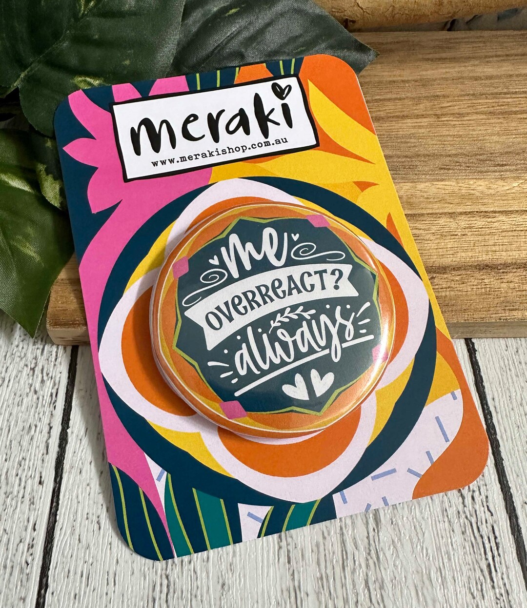 Sarcastic Quote Badge Fun Badge With Coordinating Pouch - Etsy