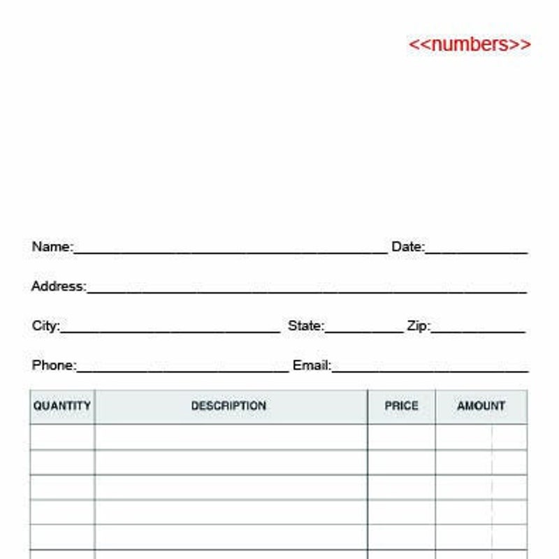 Sales Receipt - Etsy