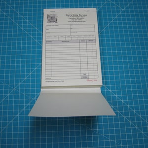 2 Part Ncr Carbonless Custom Sales Receipt Book Full Color 5.5 X 8.5 ...