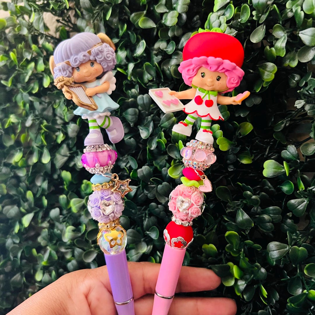 SCENTED Strawberry Shortcake Friends Beaded Pen With Charm, FREE Refil ...