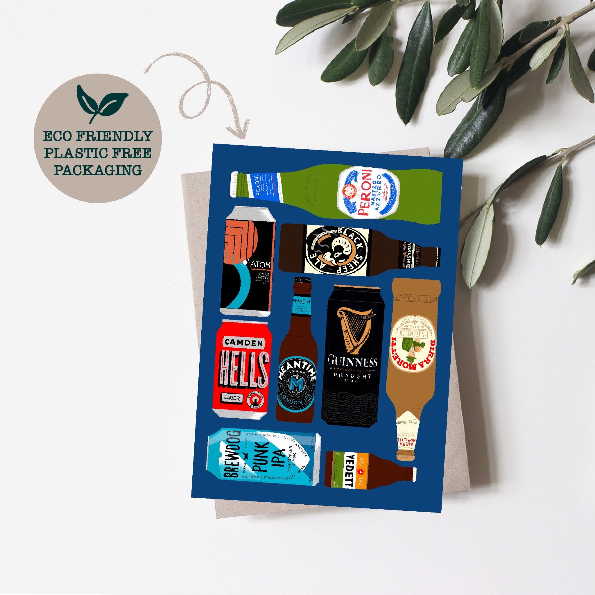 Beer Fathers Day Card, Beer Birthday Card, Fathers Day Card, Craft Beer ...