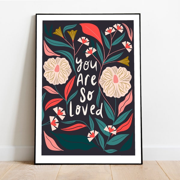 You Are so Loved Print - Etsy