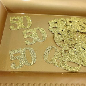 50th Birthday Confetti/ 50th Birthday Party Decorations/age Confetti ...