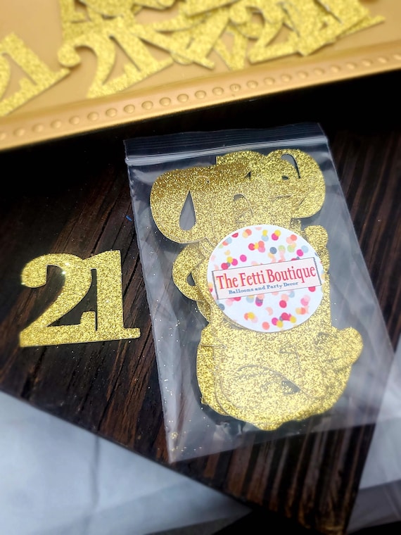 21st Birthday Confetti/ 21st Birthday Party Decorations/21st - Etsy