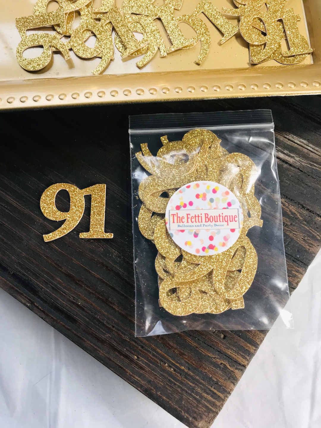 91st Birthday Confetti/ 91st Birthday Party Decorations/age Confetti ...