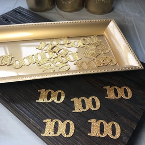 100th Birthday Confetti/ 100th Birthday Party Decorations/age Confetti ...