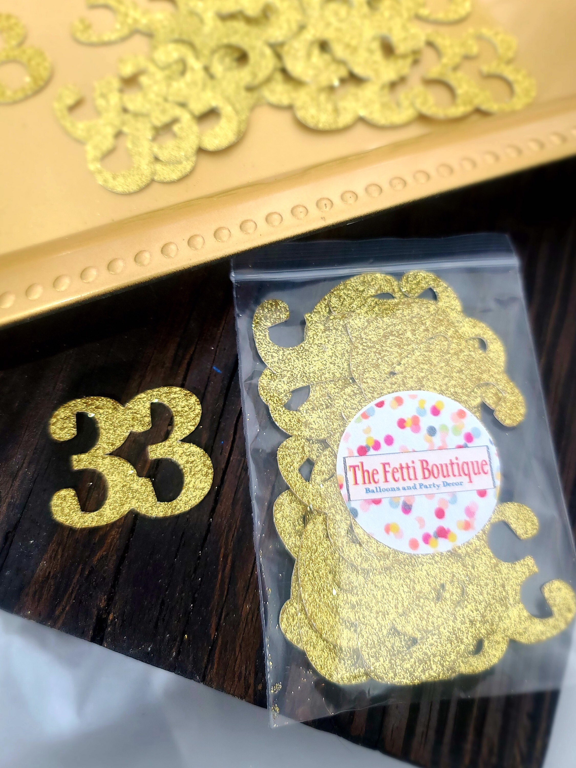 33rd Birthday Confetti/ 33rd Birthday Party Decorations/age Confetti ...