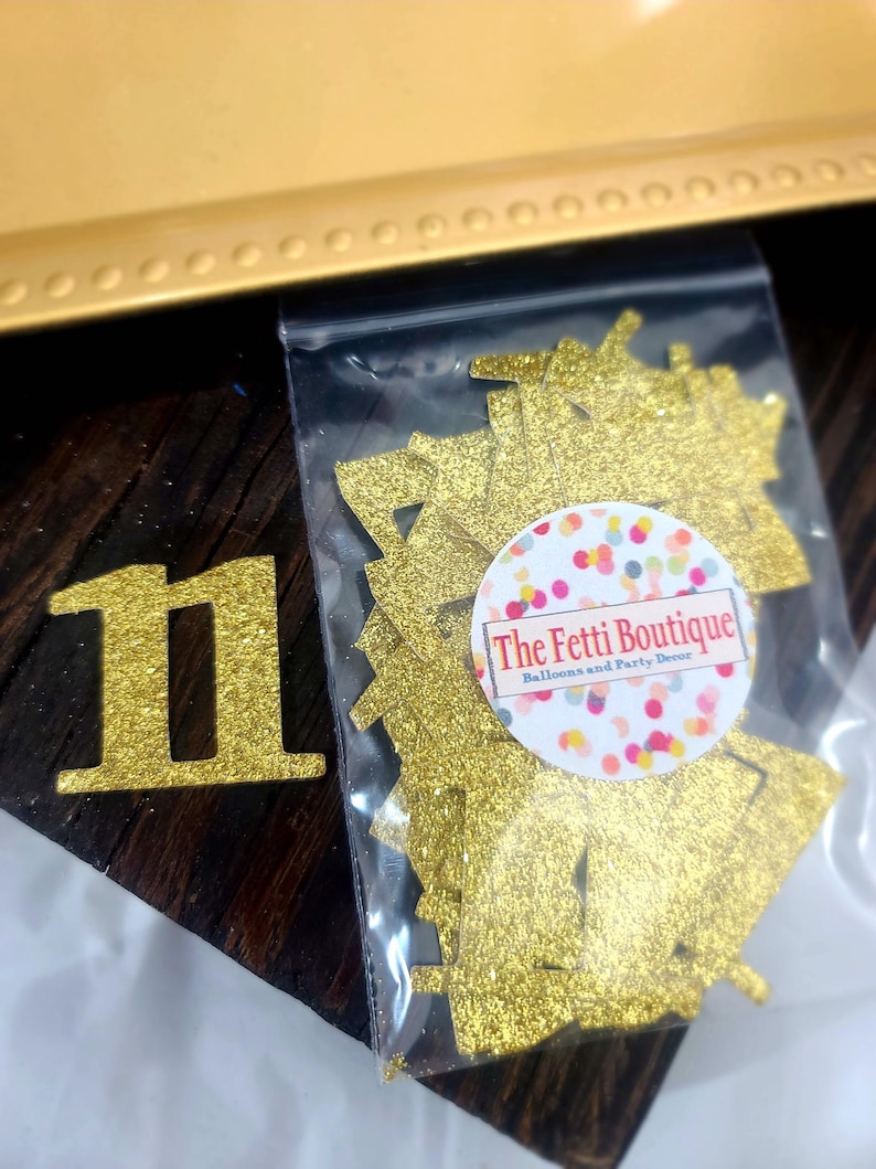 11th Birthday Confetti/ 11th Birthday Party Decorations/age Confetti ...