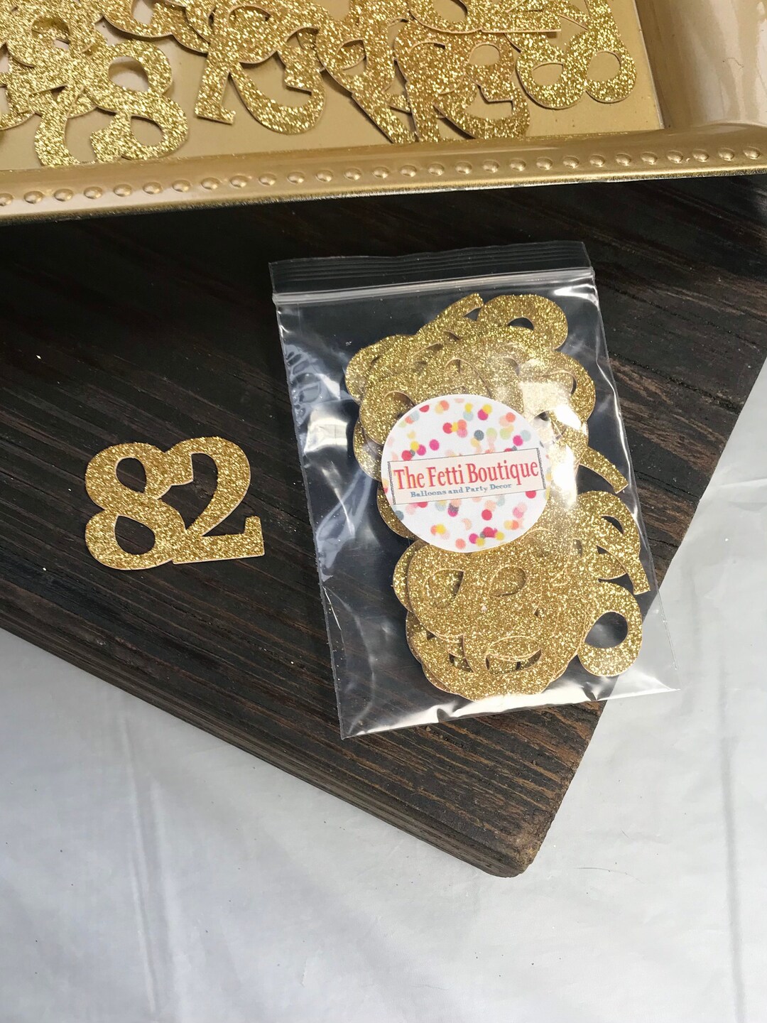 82nd Birthday Confetti/ 82nd Birthday Party Decorations/ Age Confetti ...