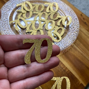 70th Birthday Confetti/ 70th Birthday Party Decorations/age Confetti ...