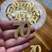70th Birthday Confetti/ 70th Birthday Party Decorations/age Confetti ...