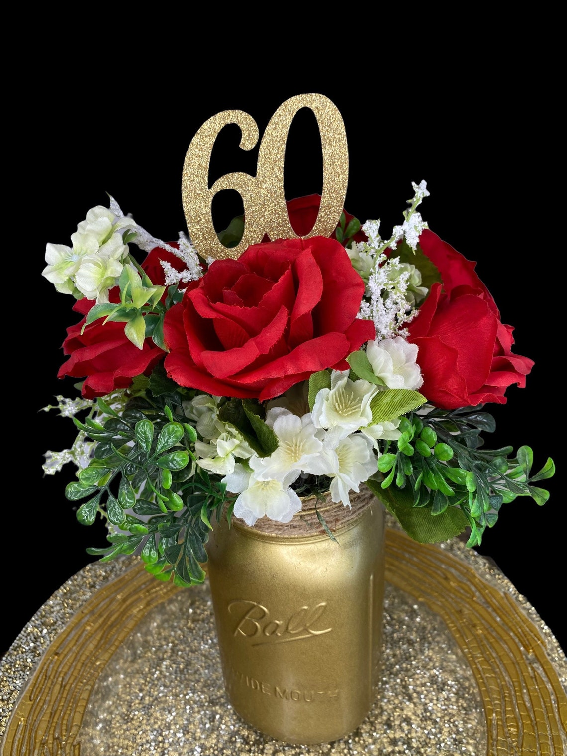 60th Birthday Centerpiece Decorations/ 60th Birthday - Etsy