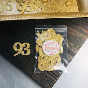 93rd Birthday Confetti/ 93rd Birthday Party Decorations/age Confetti ...