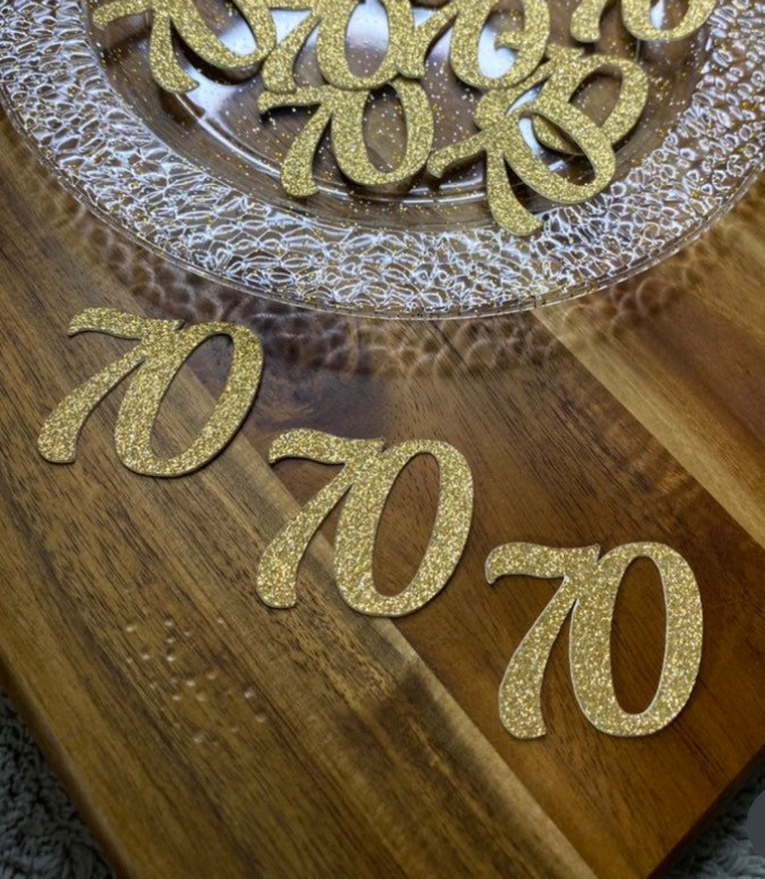 70th Birthday Confetti/ 70th Birthday Party Decorations/age Confetti ...