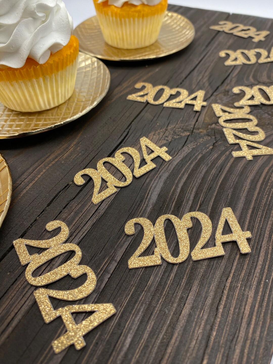 2024 Graduation Confetti: Glitter Card Stock Party Decorations - Etsy