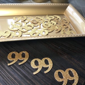 99th Birthday Confetti/ 99 Birthday Party Decorations/age Confetti ...